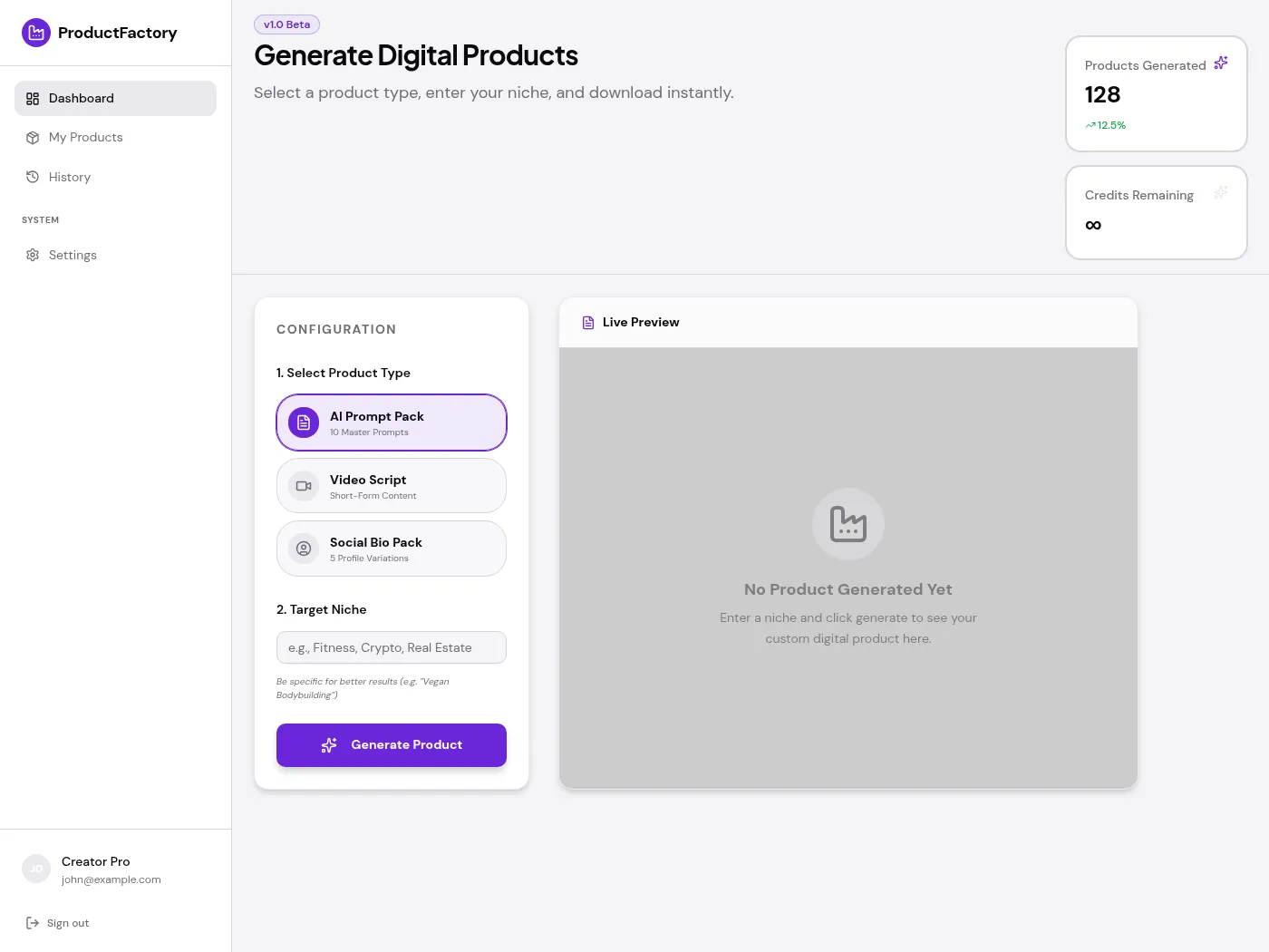 AI Product Factory