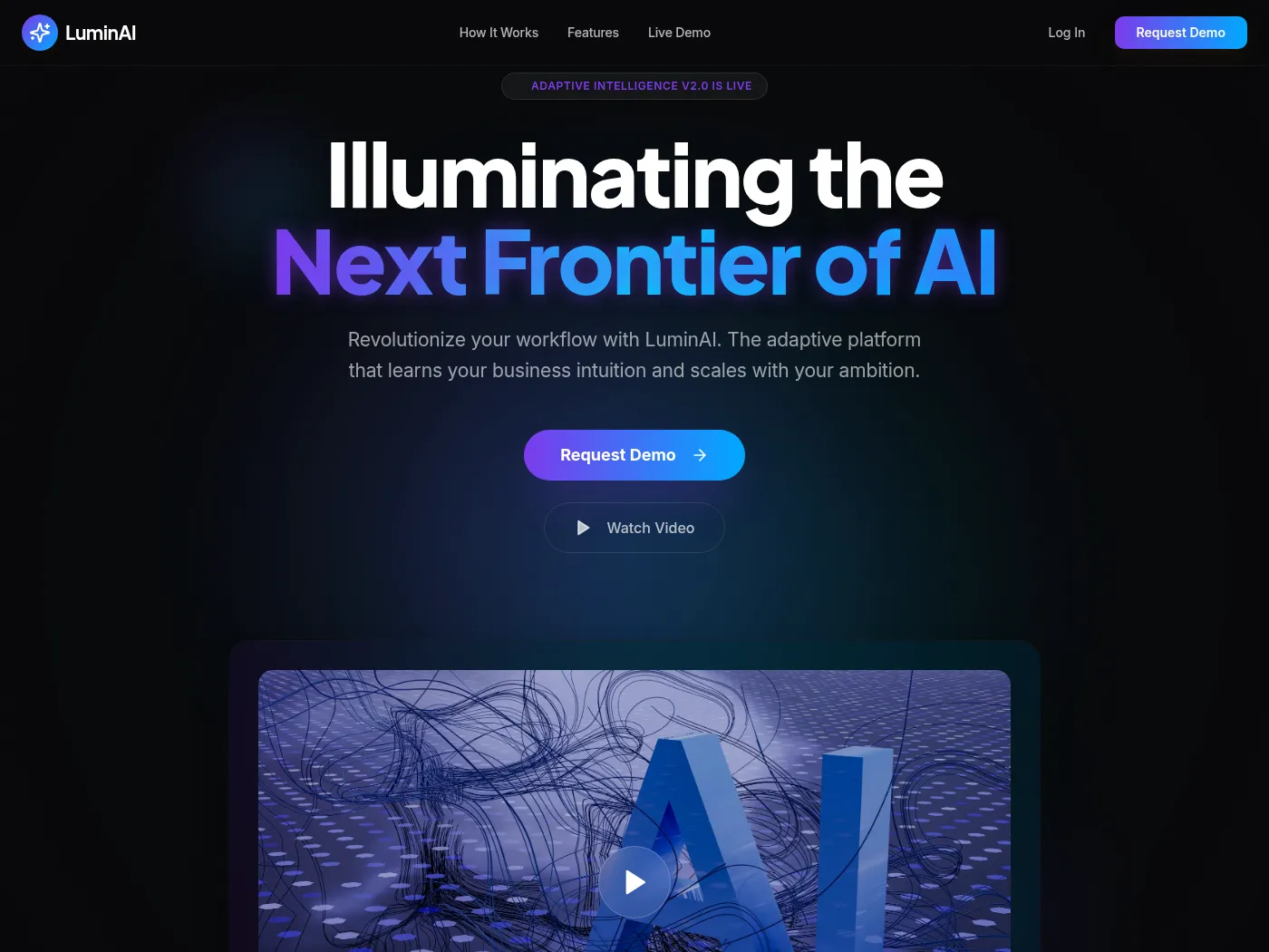 LuminAI Landing Page