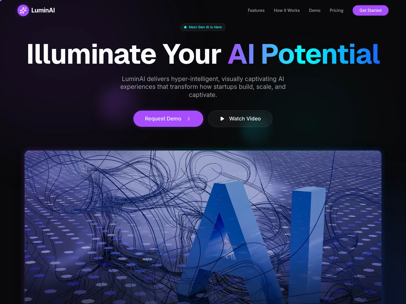 LuminAI Landing Page