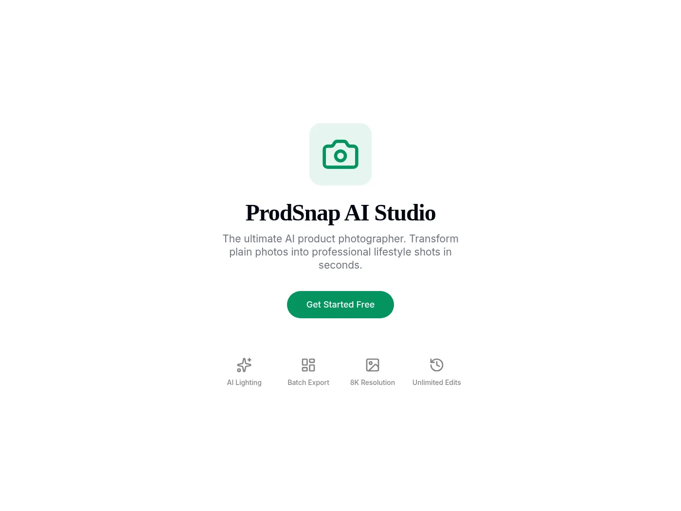 ProdSnap AI Studio