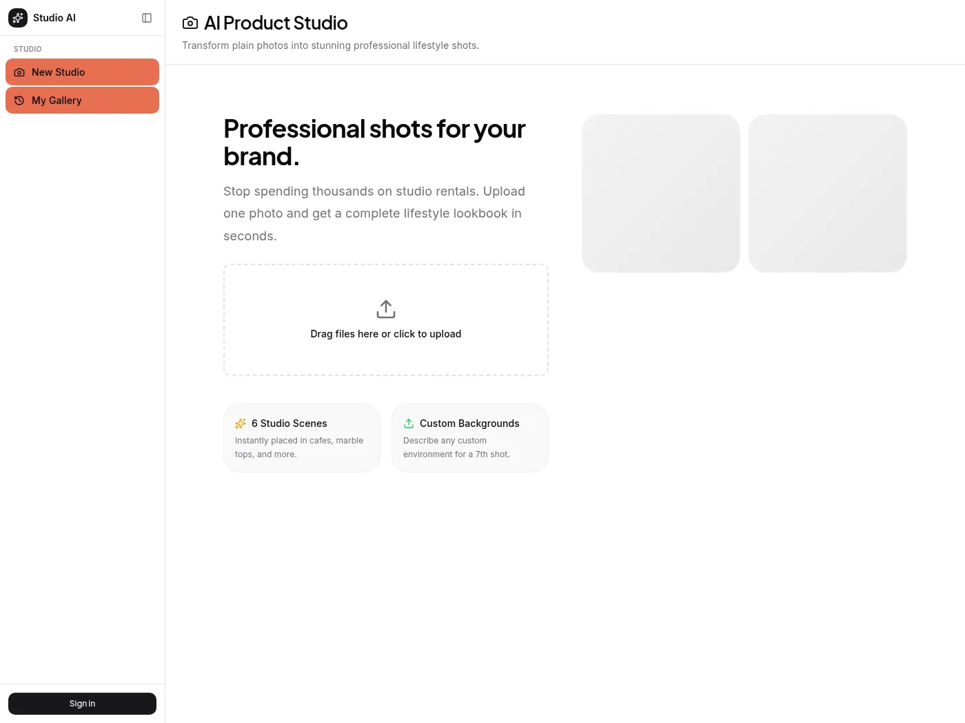 Lifestyle AI Product Shots