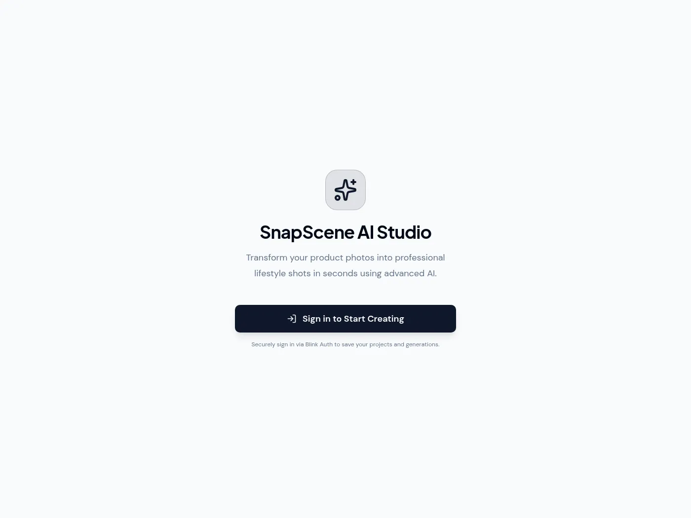 SnapScene AI Studio