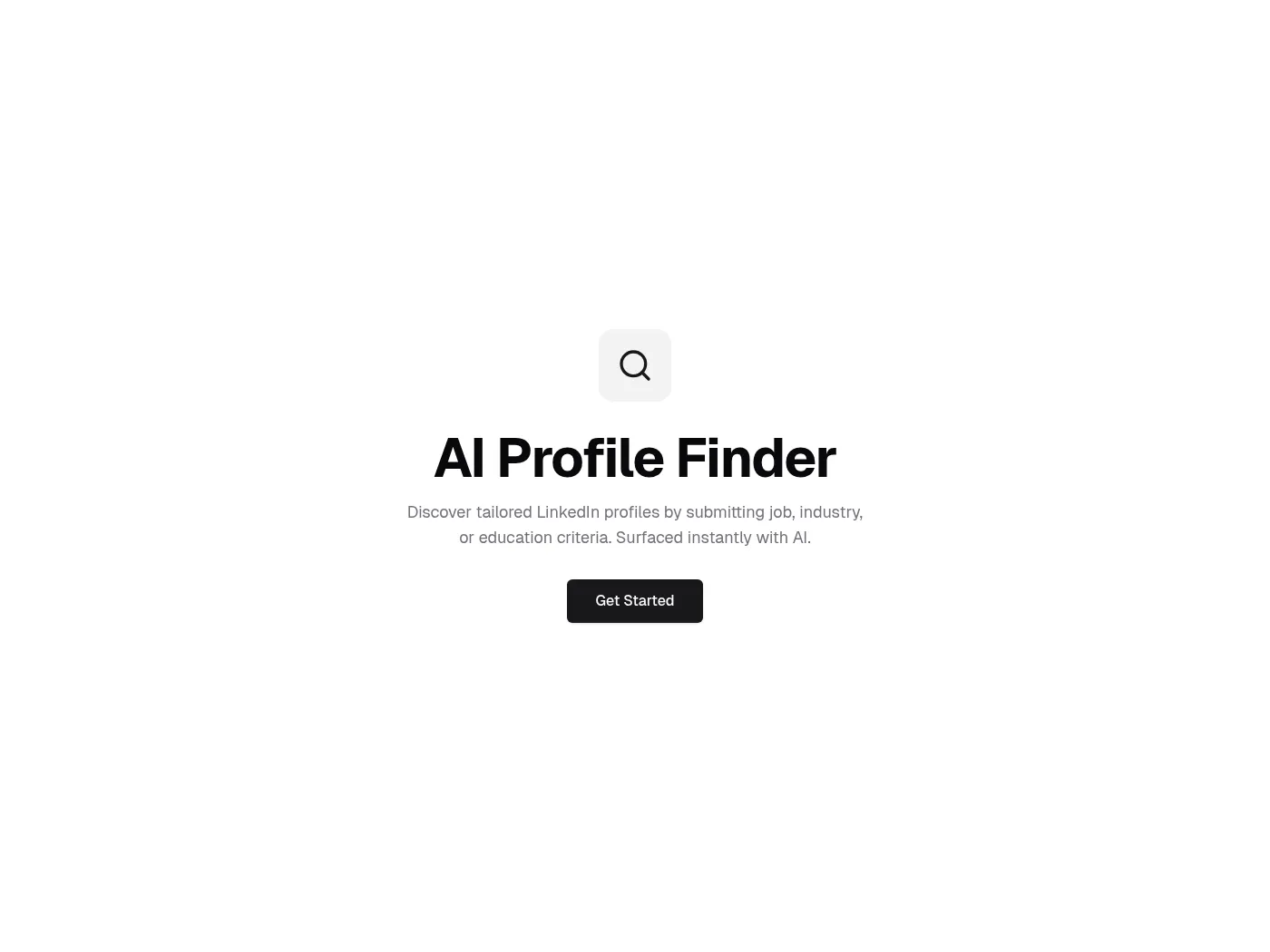 AI Profile Finder