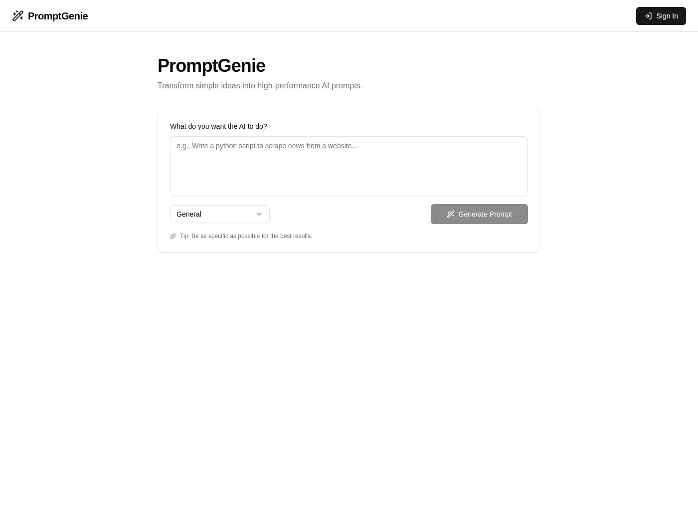PromptGenie