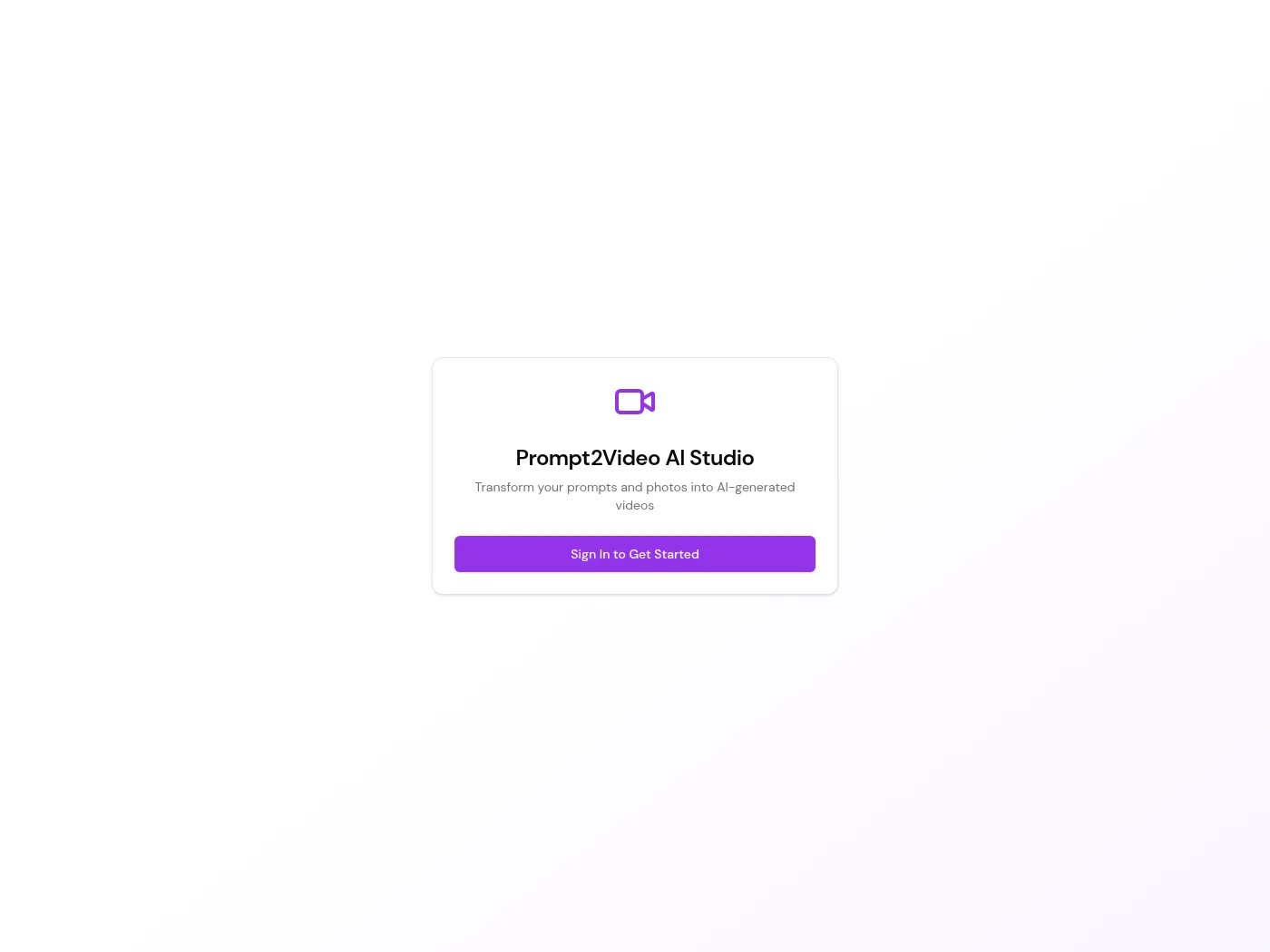 Prompt2Video AI Studio