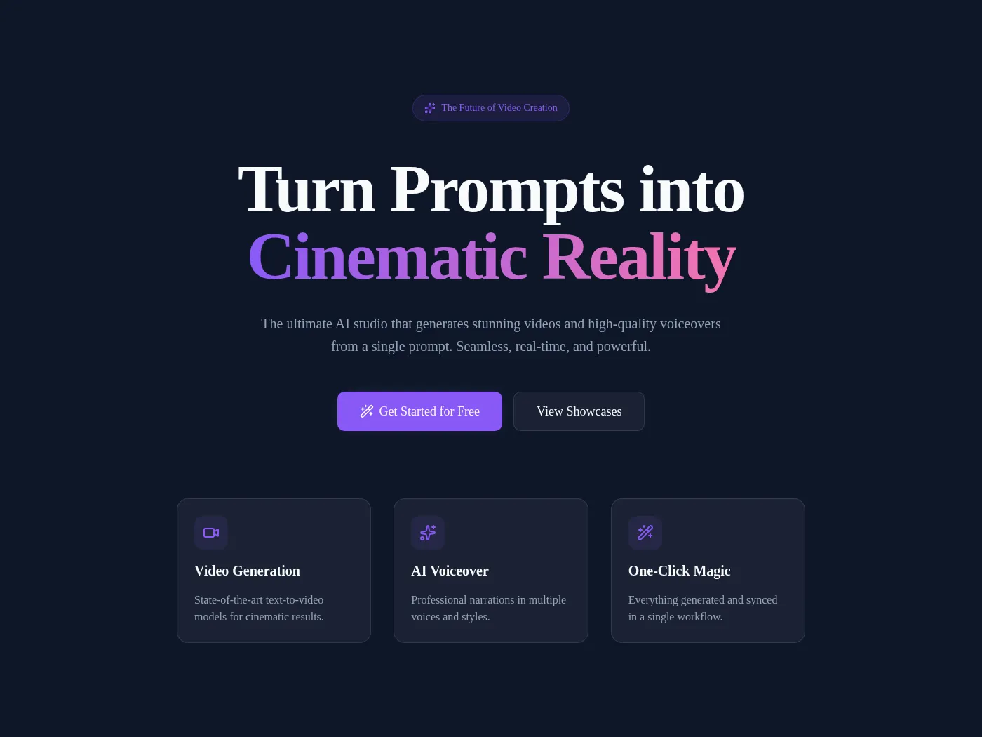 Prompt2Video AI Studio