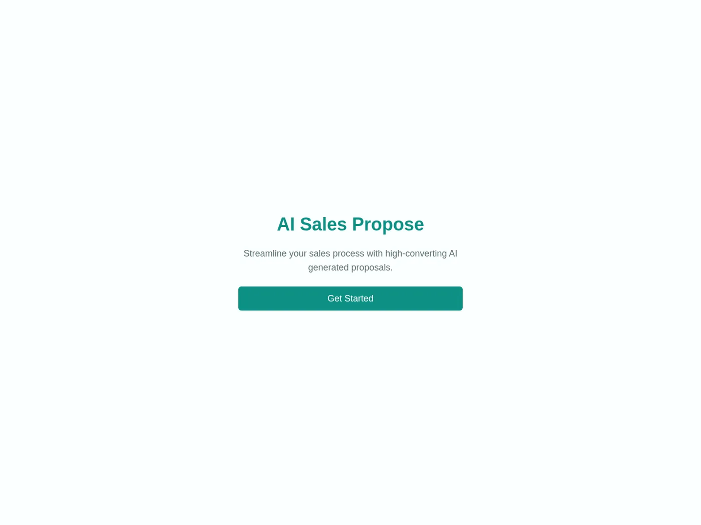 AI Sales Proposal Maker