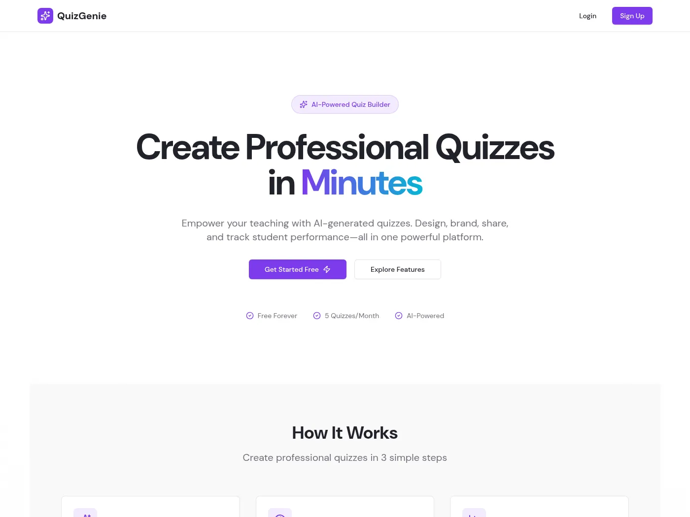 QuizGenie AI Builder