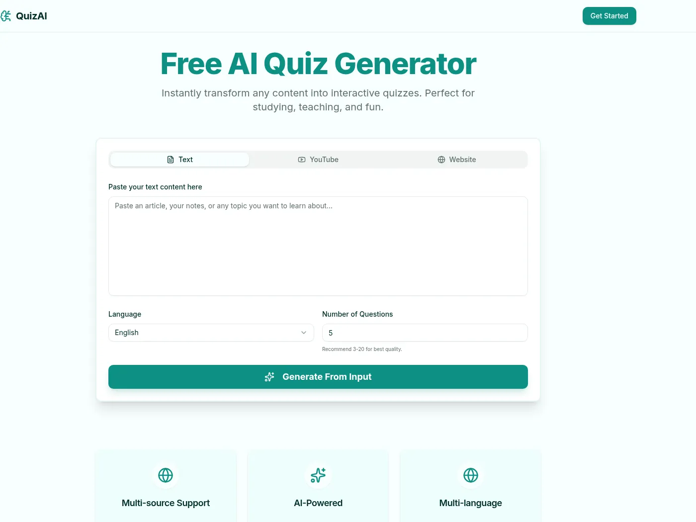 AI Quiz Creator