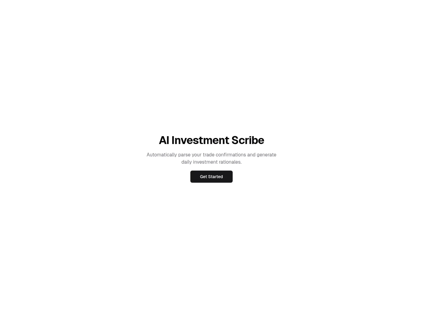 AI Investment Scribe
