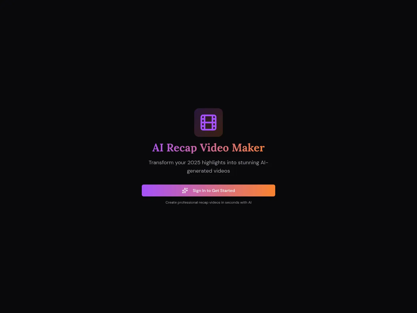 AI Recap Video Maker
