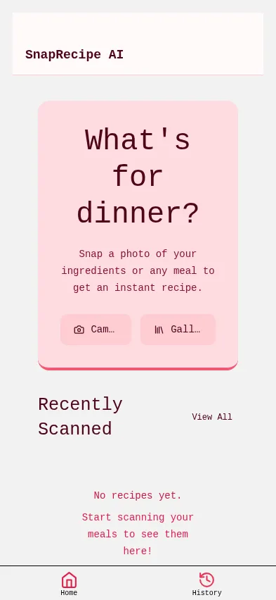 SnapRecipe AI