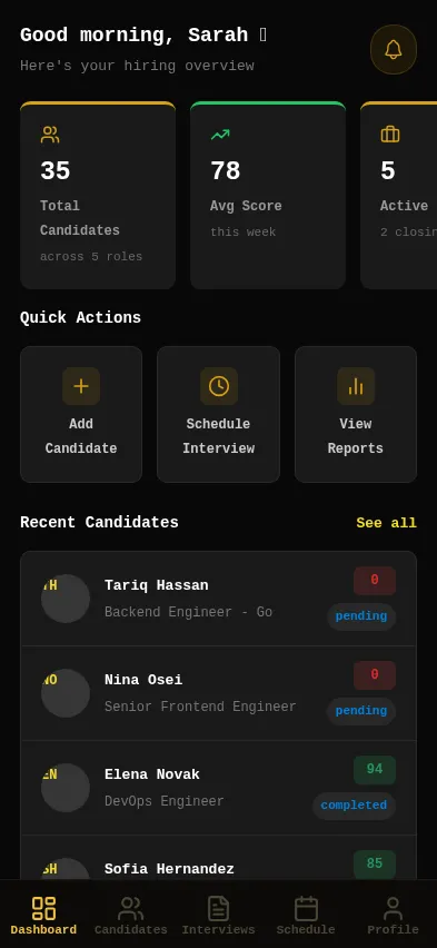 TalentFlow AI Recruiter