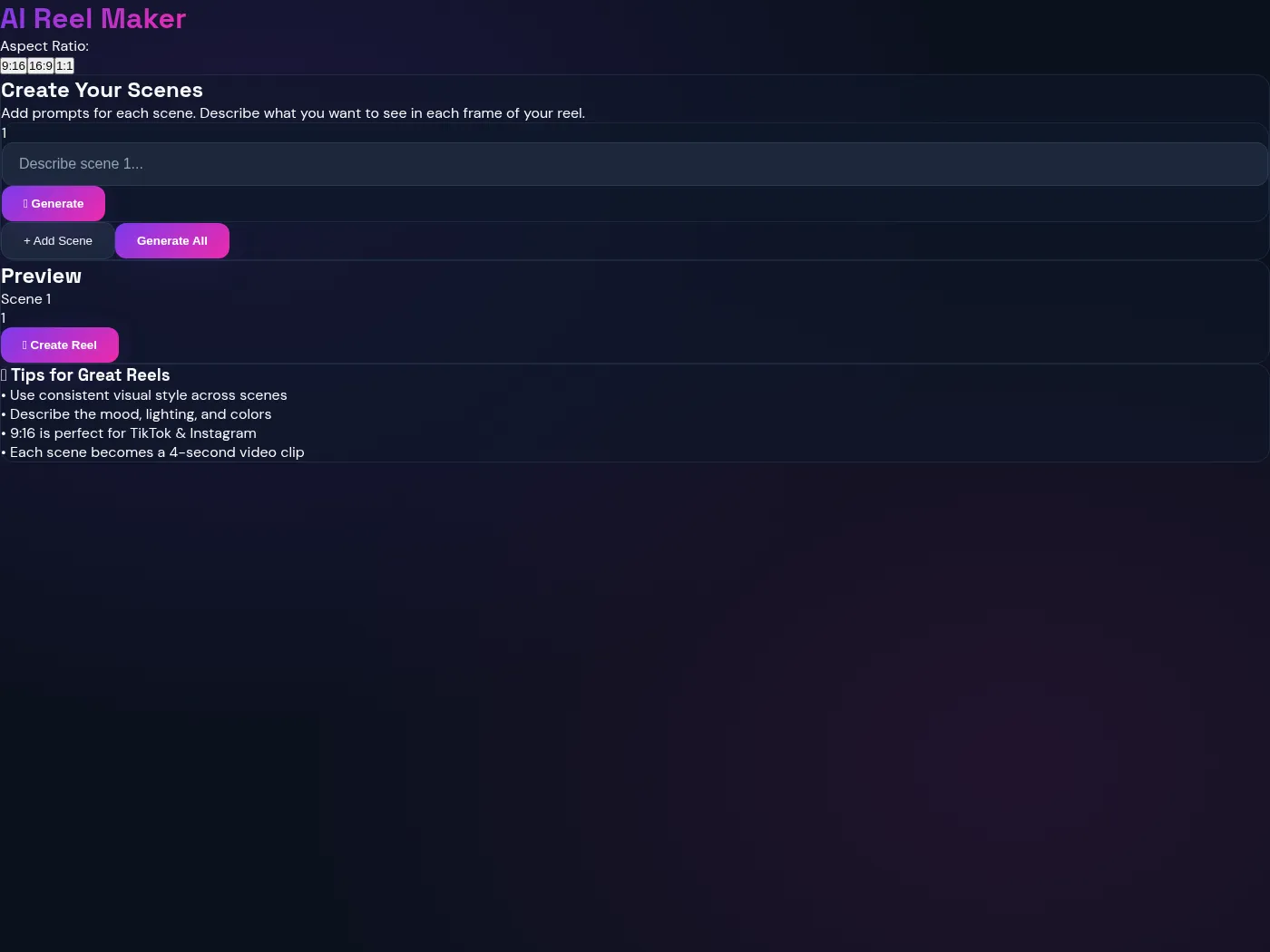 AI Reel Maker