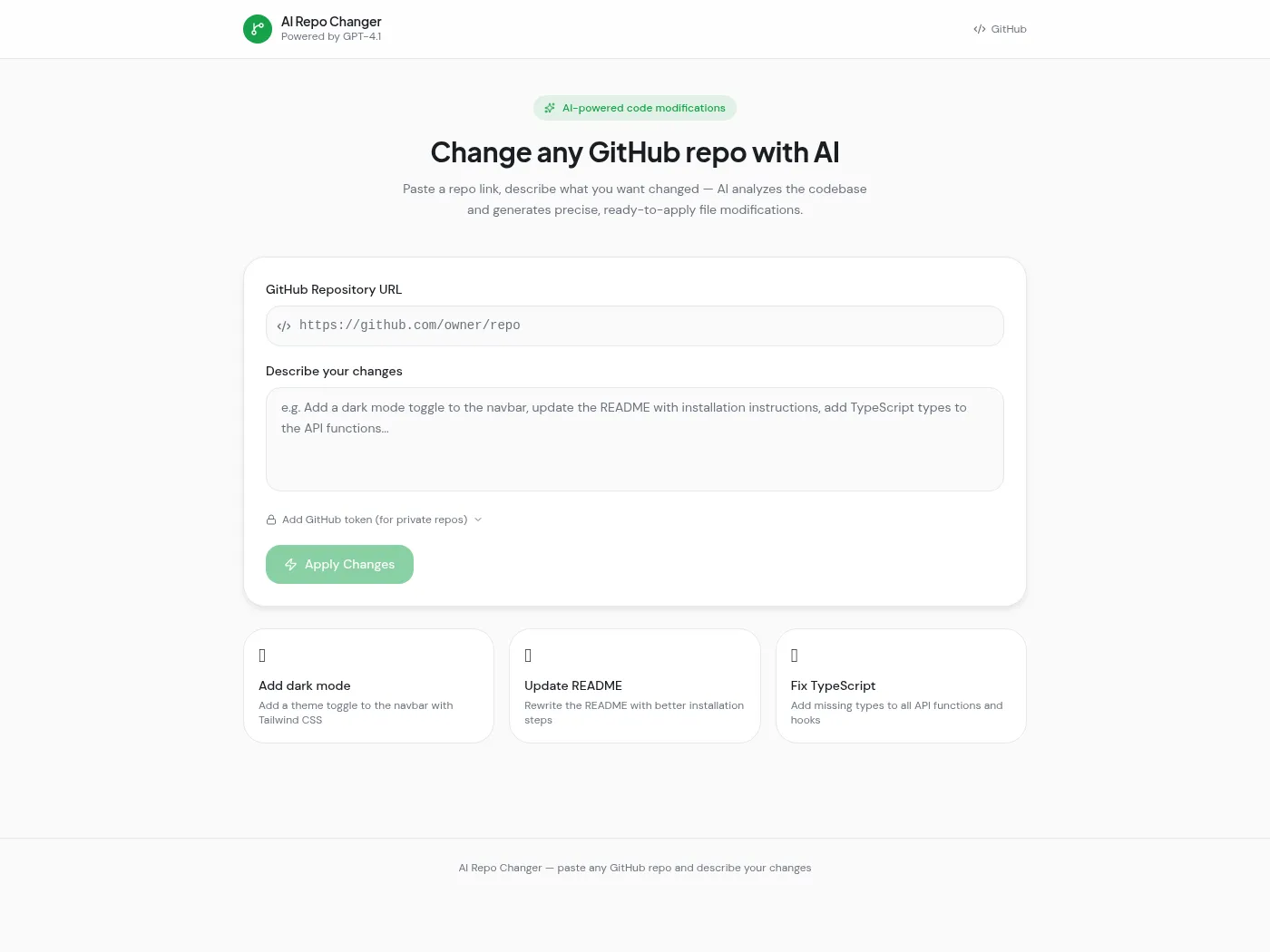 AI Repo Changer