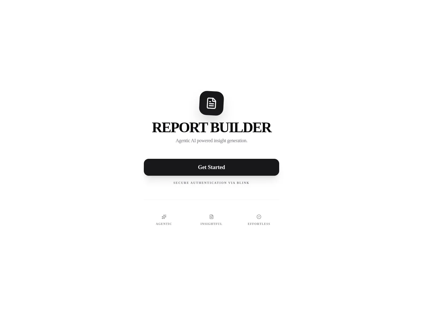 Agentic Report Builder