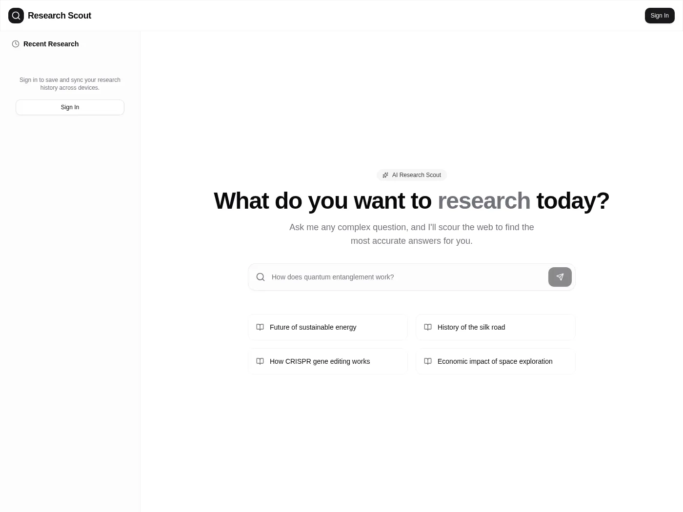 AI Research Scout