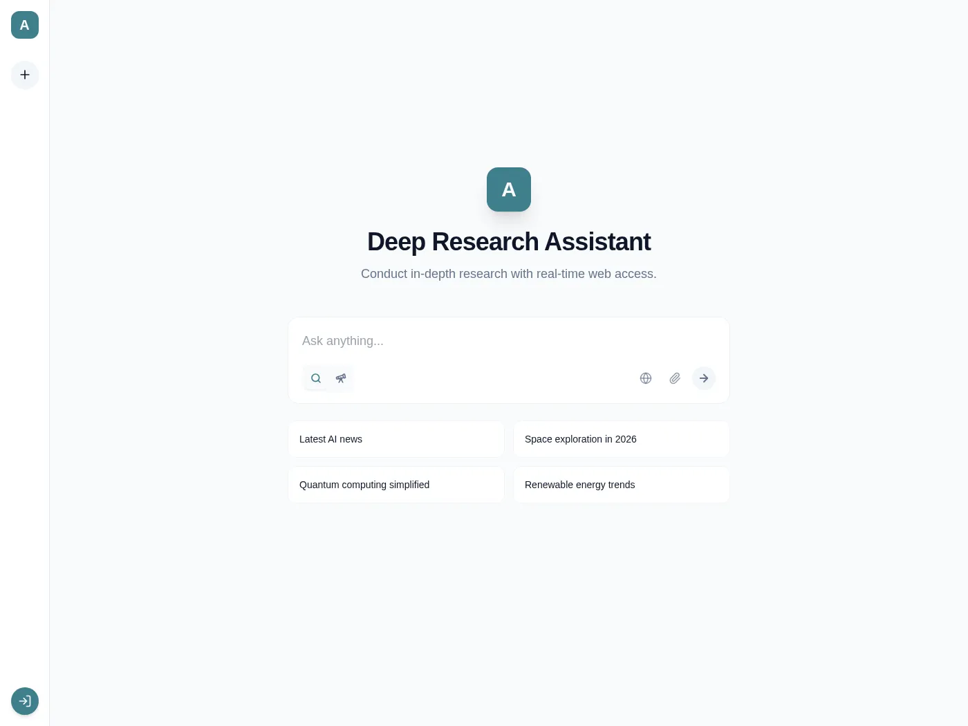 Deep Research AI Assistant