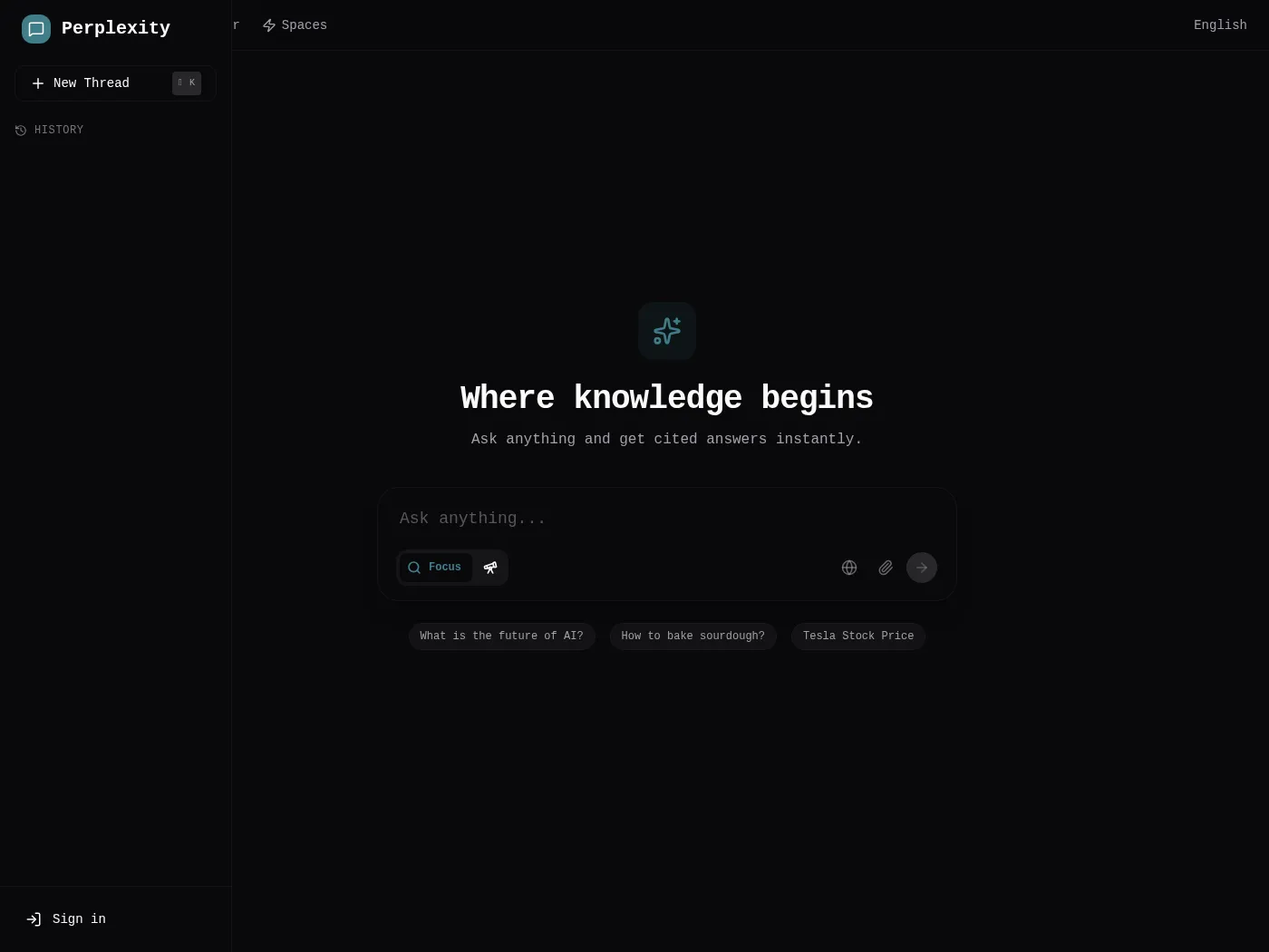 Perplexity AI Search Engine