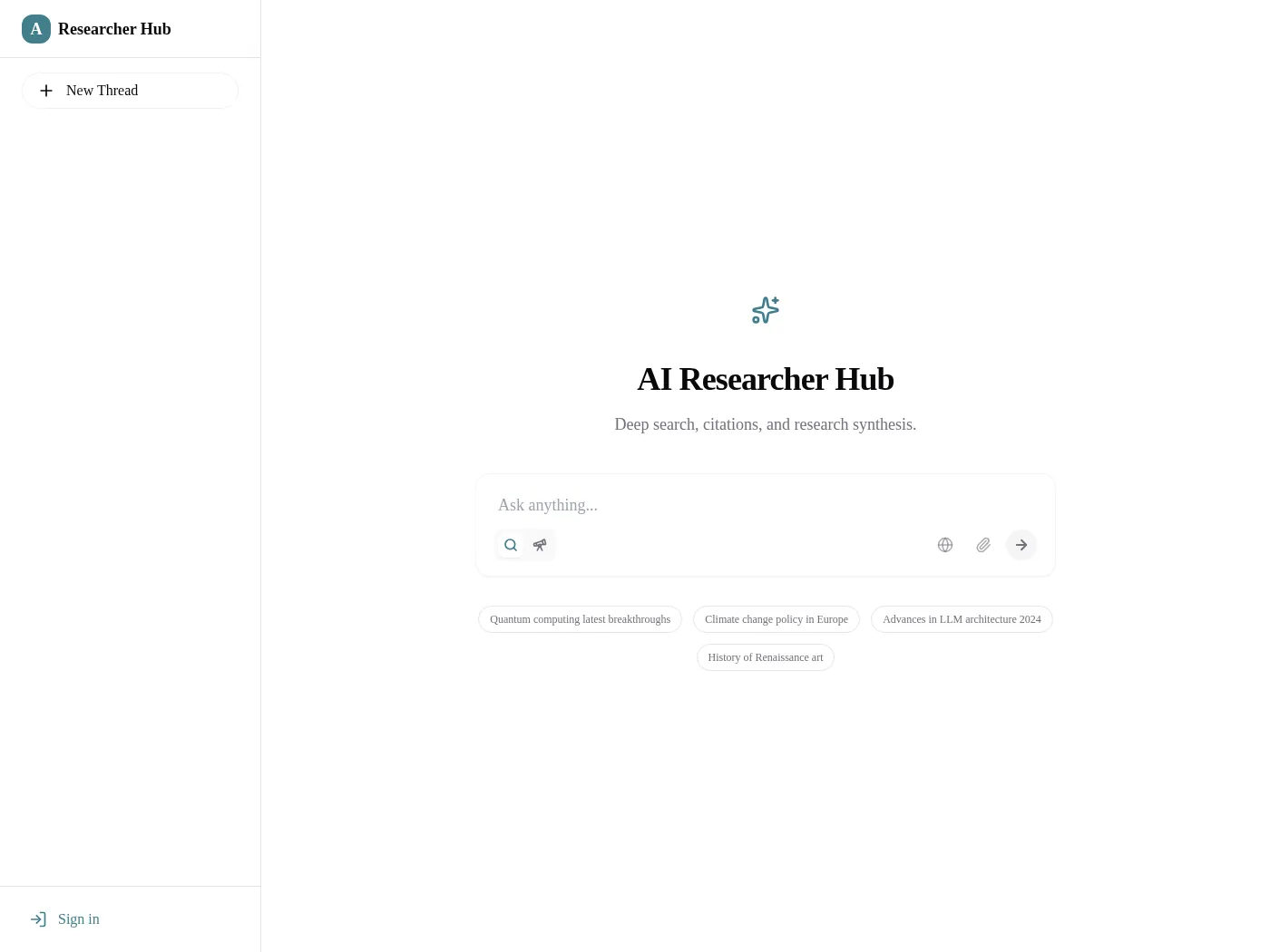 AI Researcher Hub