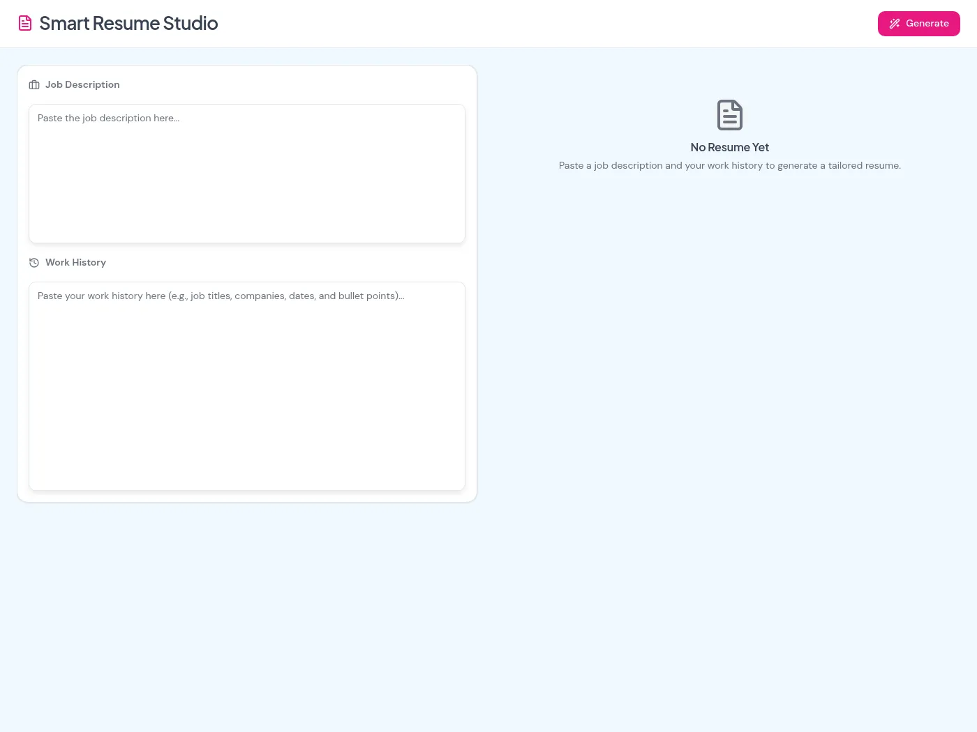 Smart Resume Studio