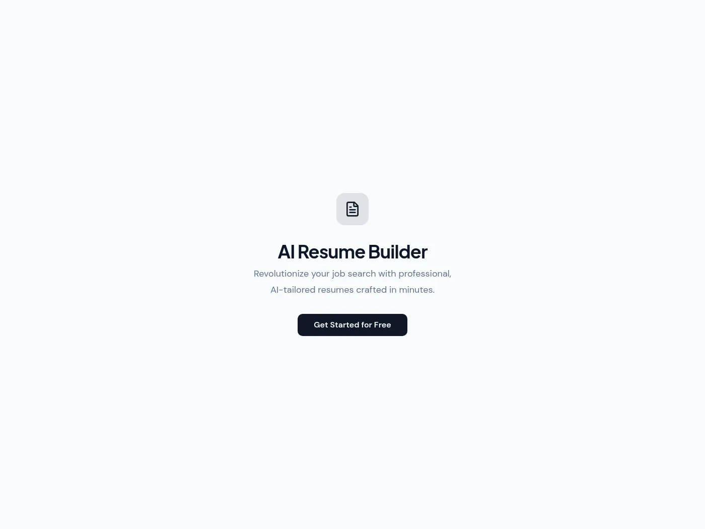 AI Resume Builder