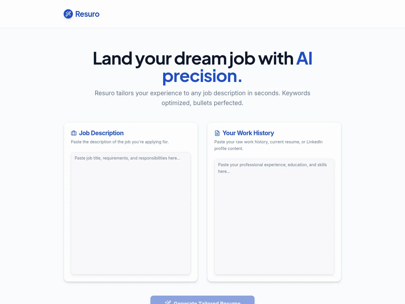 Resuro: AI Resume Builder