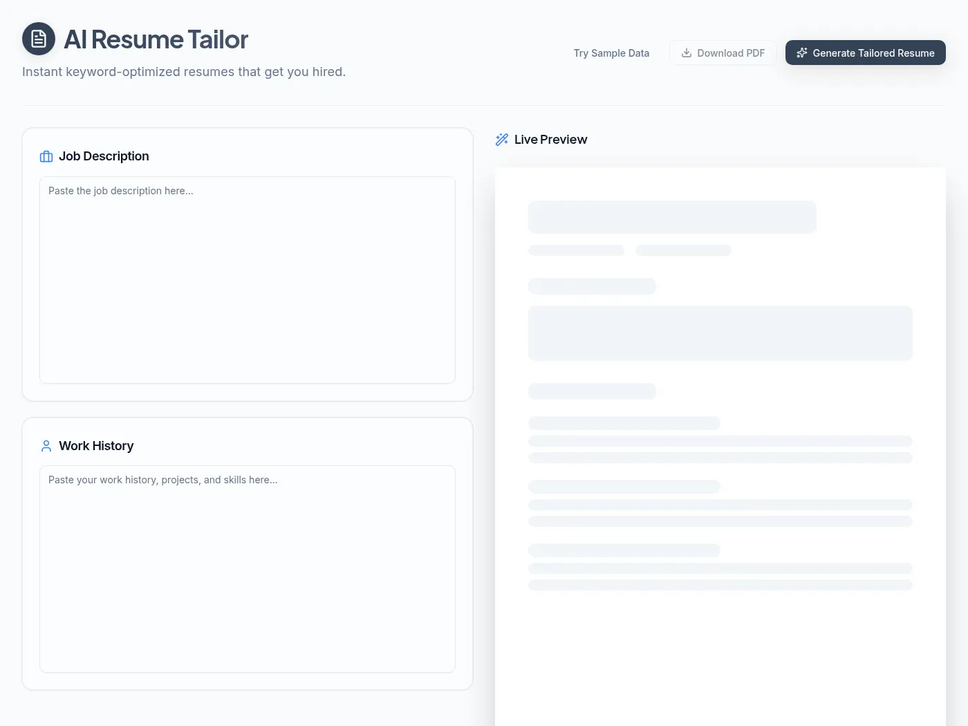 AI Resume Tailor