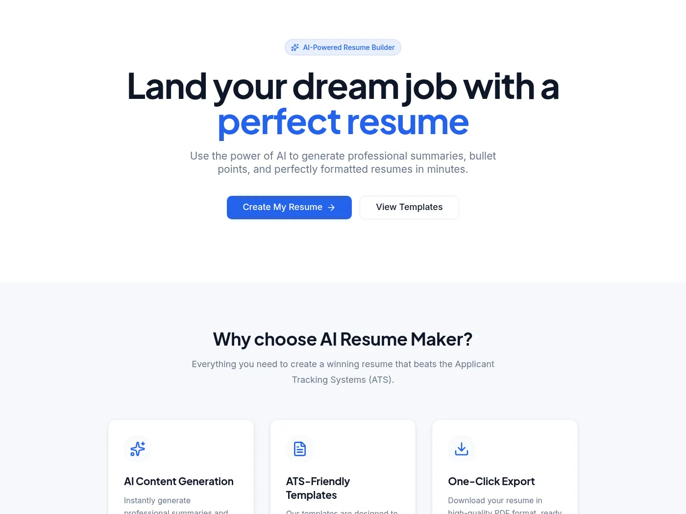 AI Resume Maker