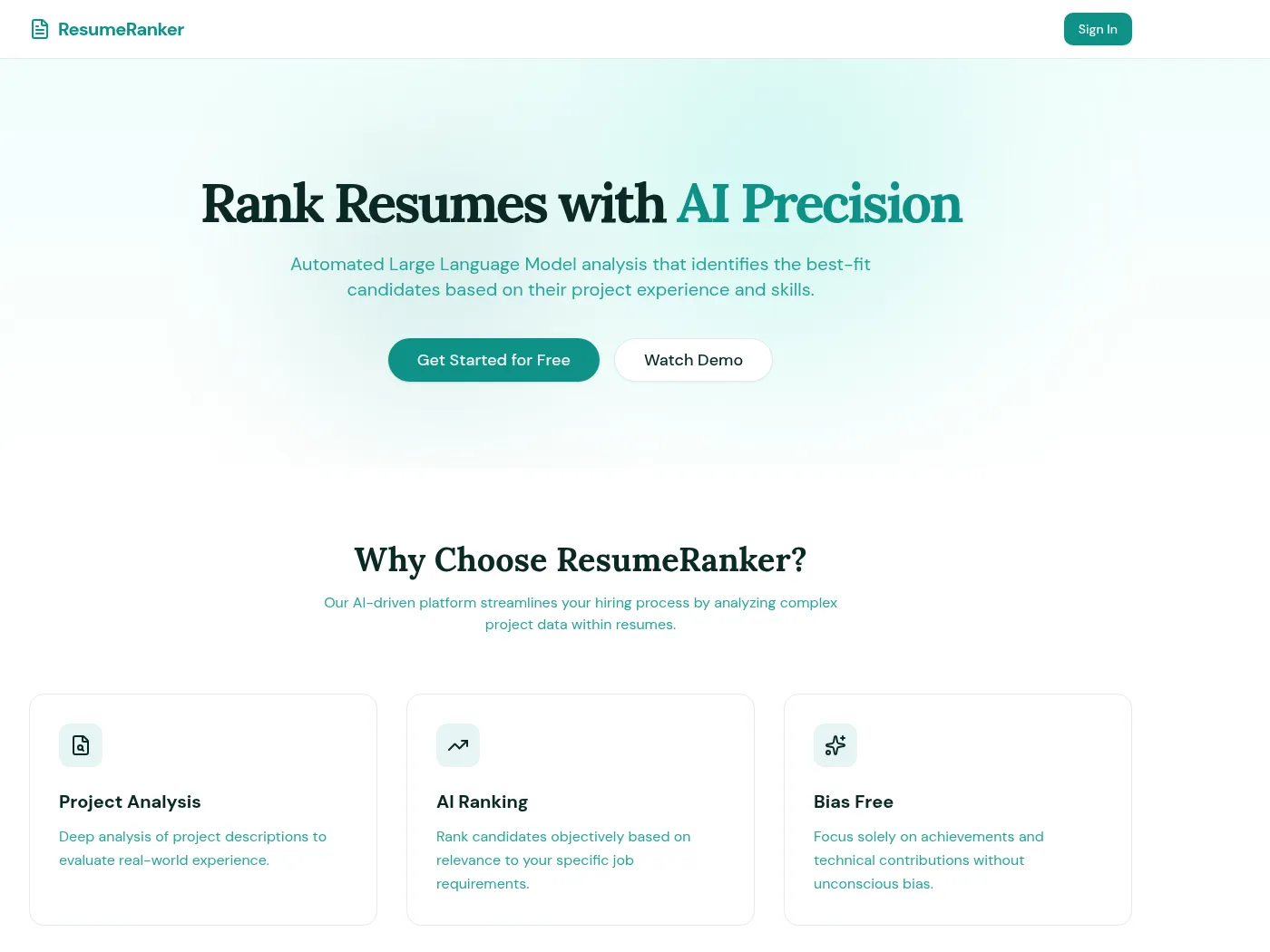 AI Resume Ranker