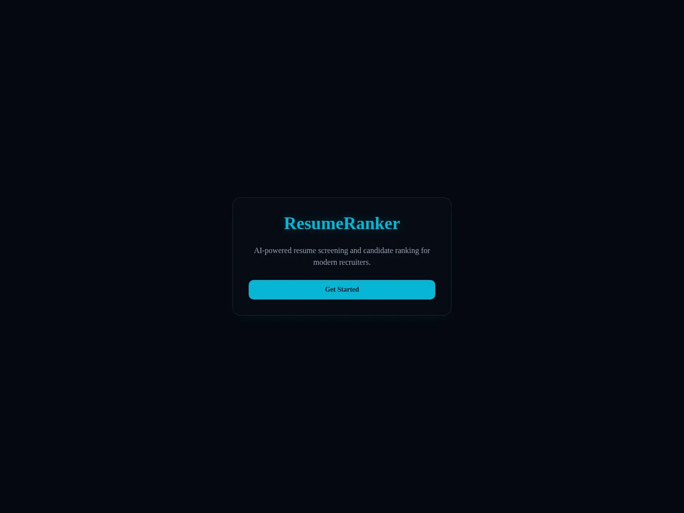 AI Resume Ranker