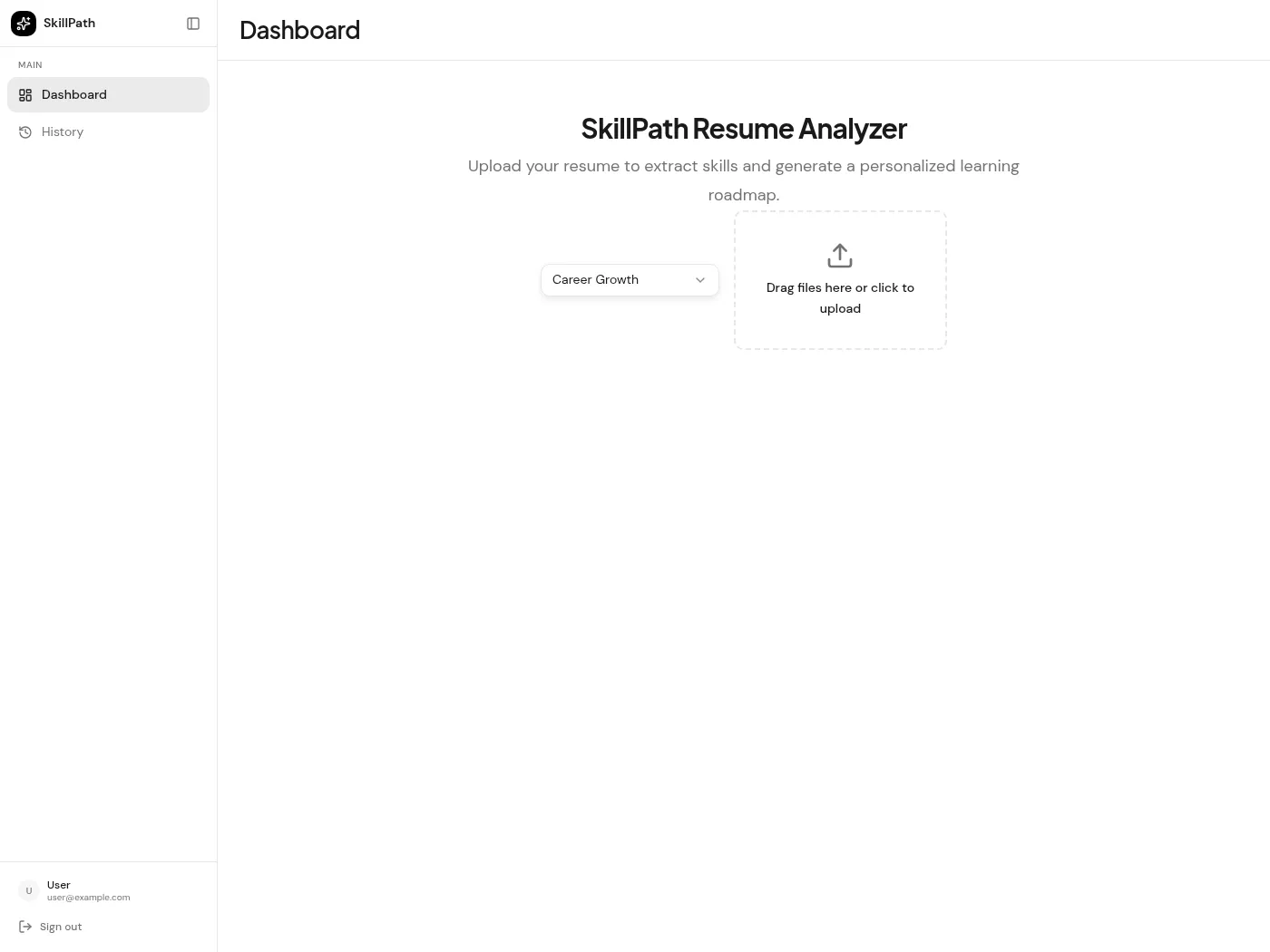 SkillPath AI Resume Analyzer