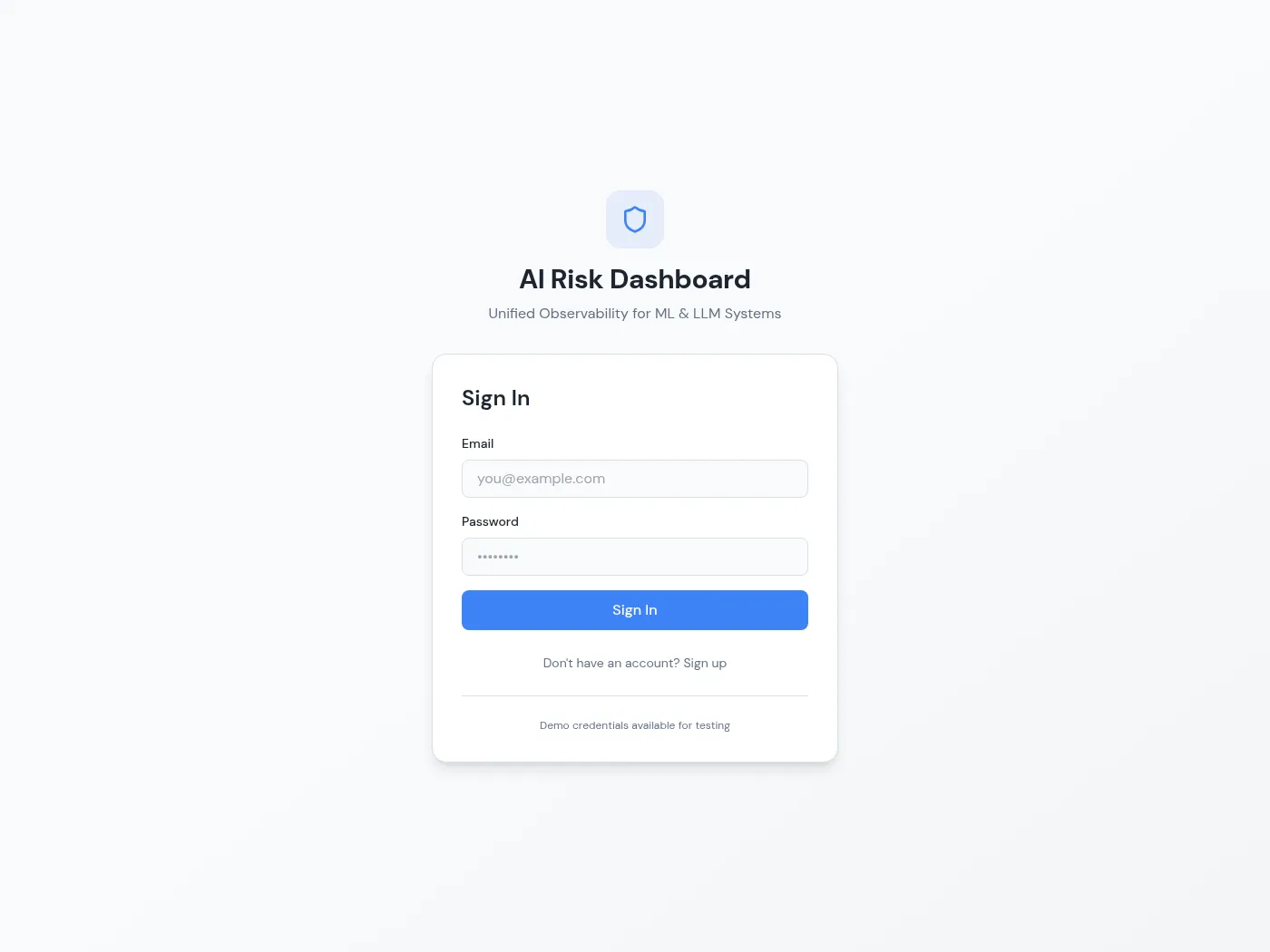 AI Risk Dashboard