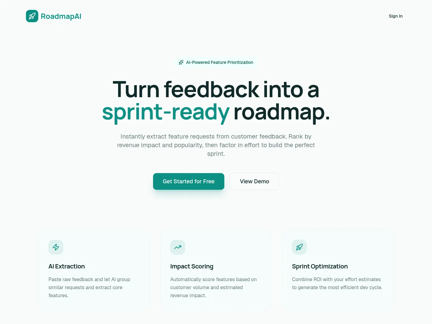 AI Roadmap Prioritizer