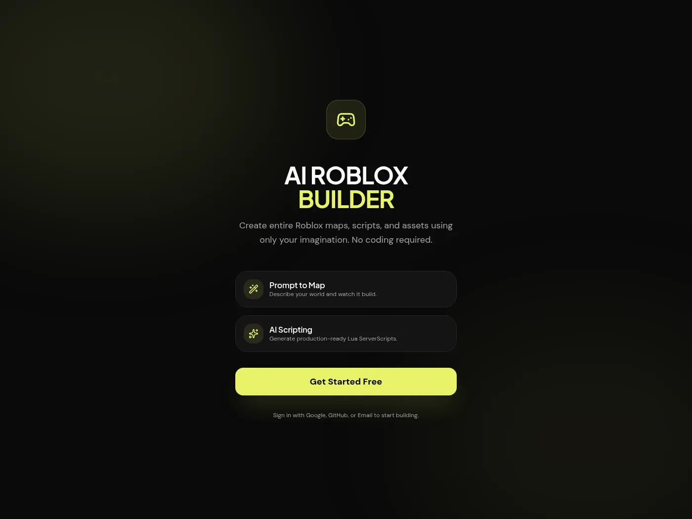 AI Roblox Game Builder