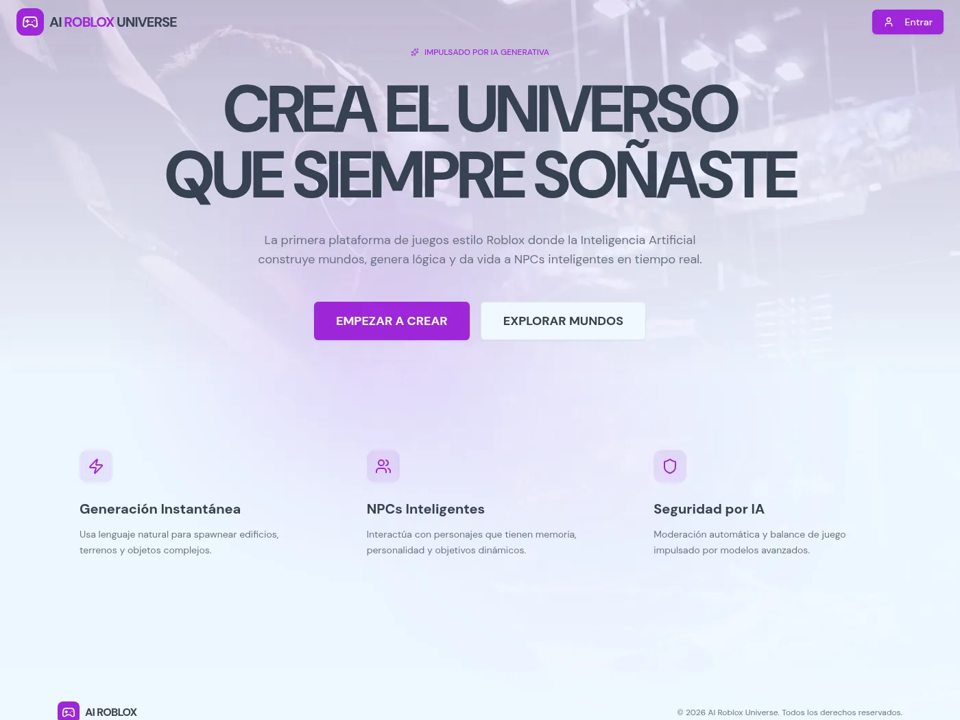 AI Roblox Universe