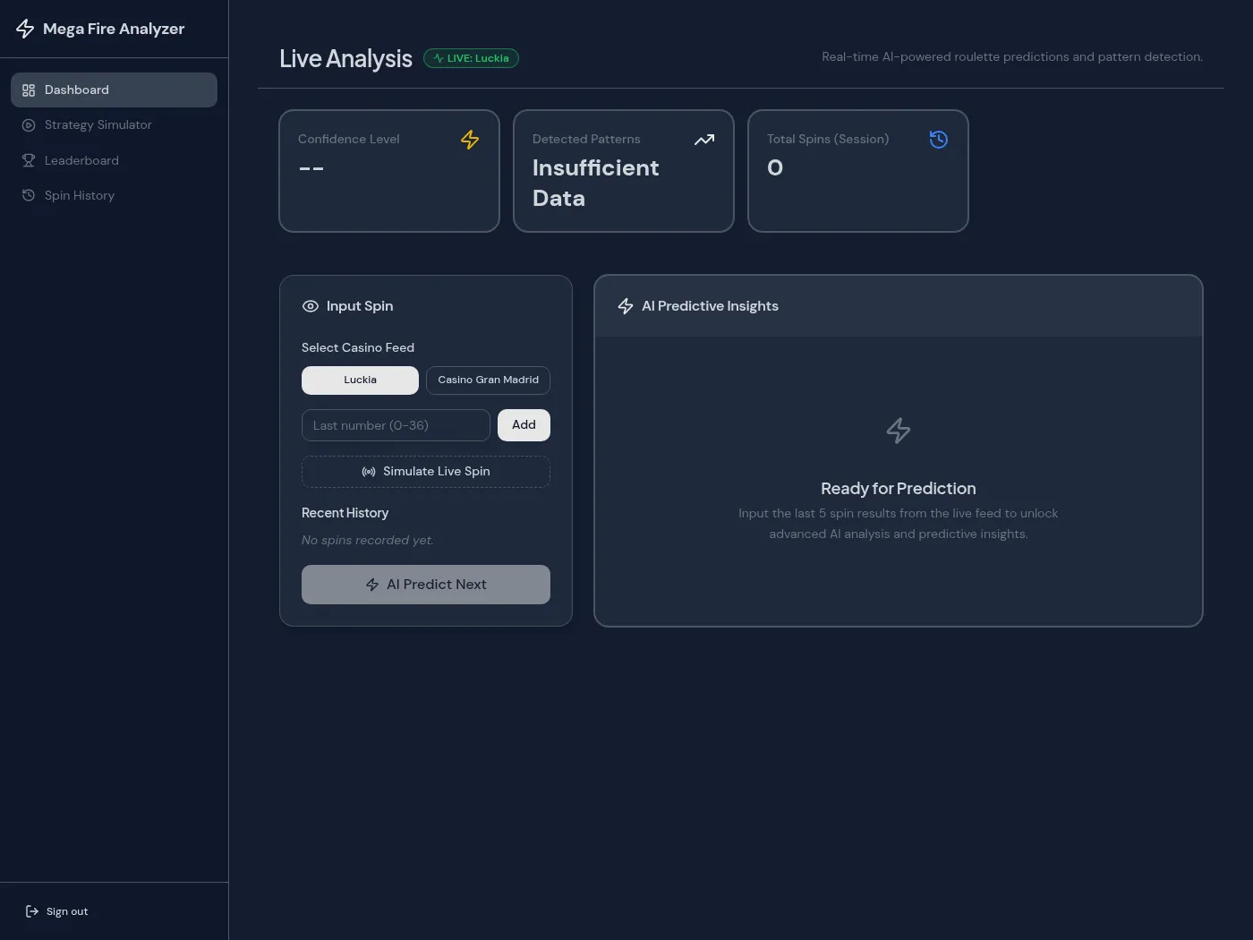 AI Roulette Predictor