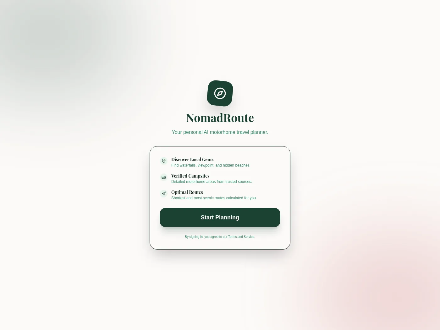 NomadRoute AI Planner