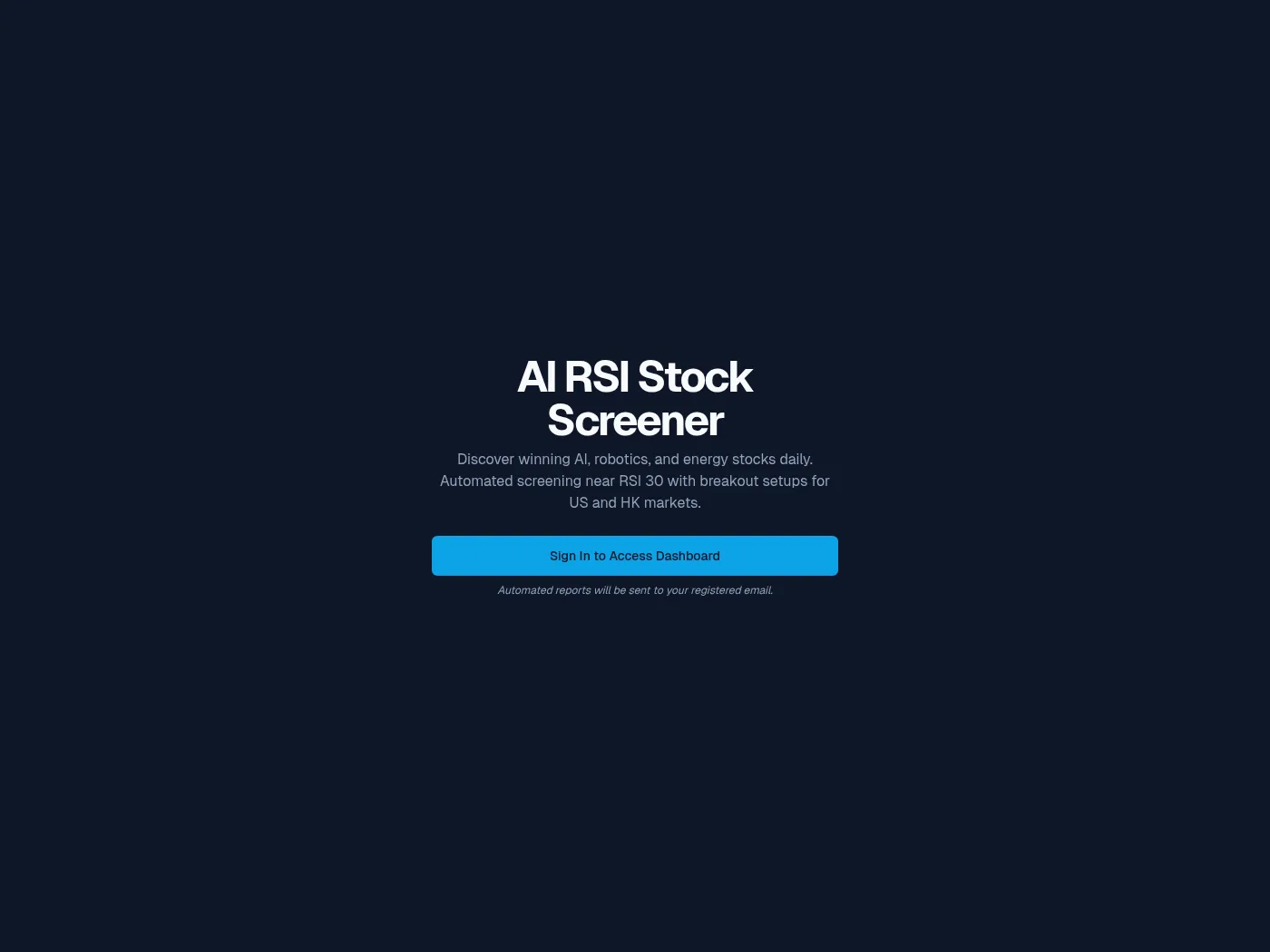 AI RSI Stock Screener