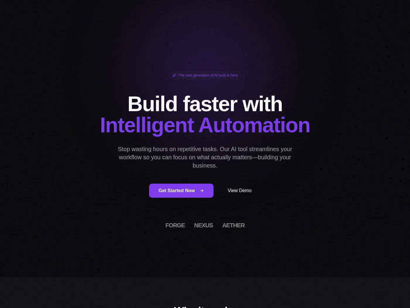 AI SaaS Landing Pro