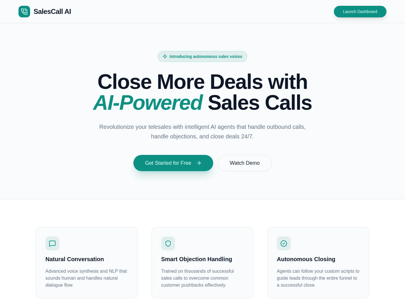 SalesCall AI Agent