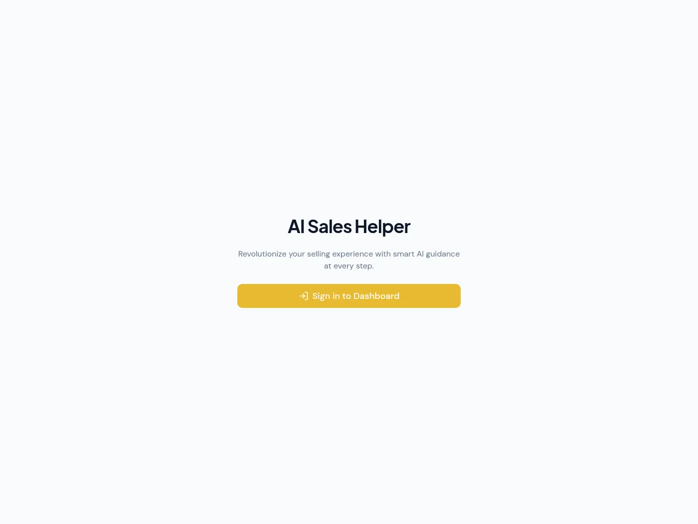 AI Sales Helper