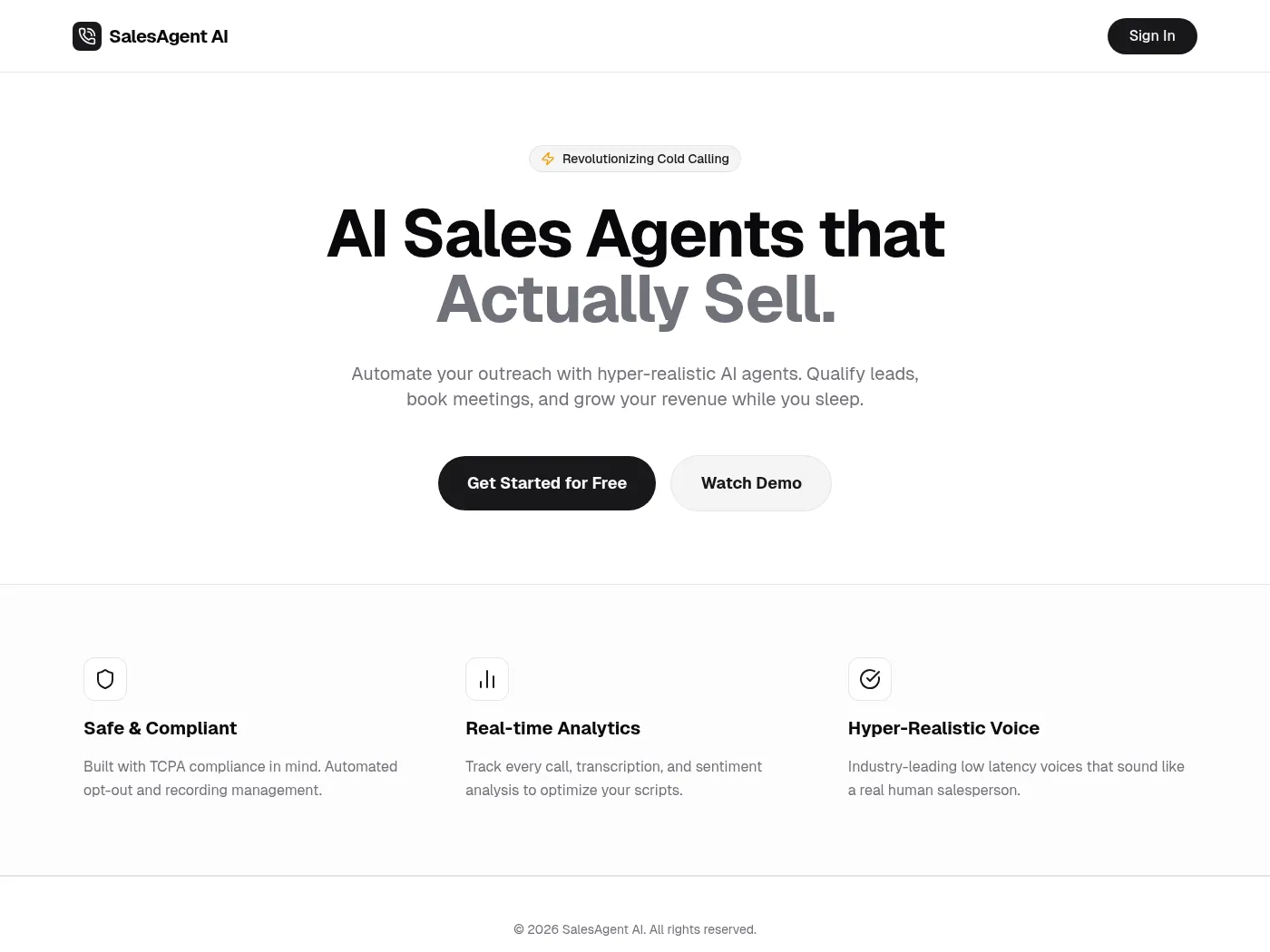 AI Sales Agent Caller