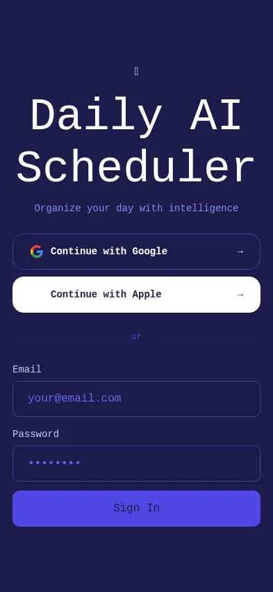 Daily AI Scheduler