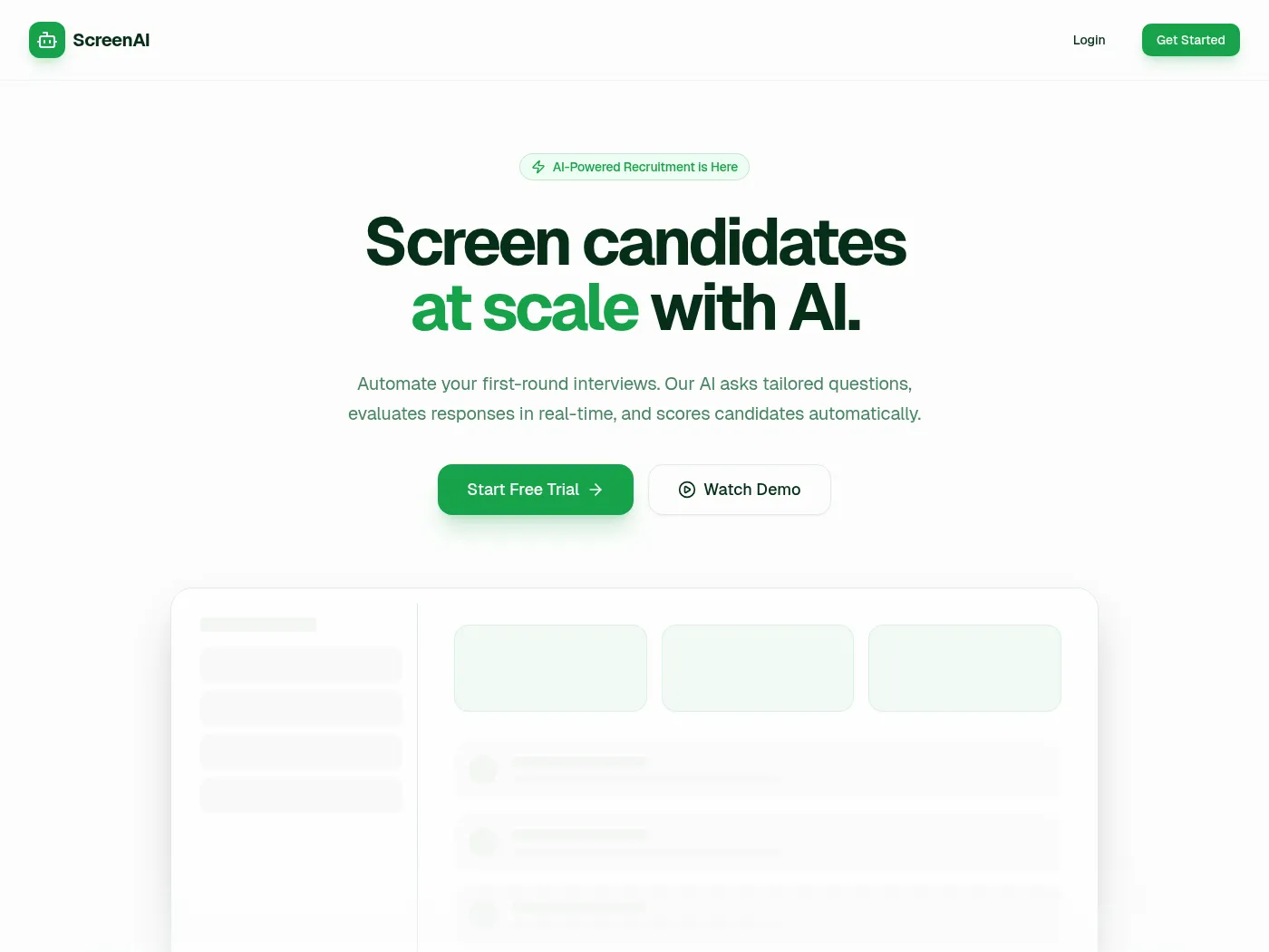 ScreenAI Interviews