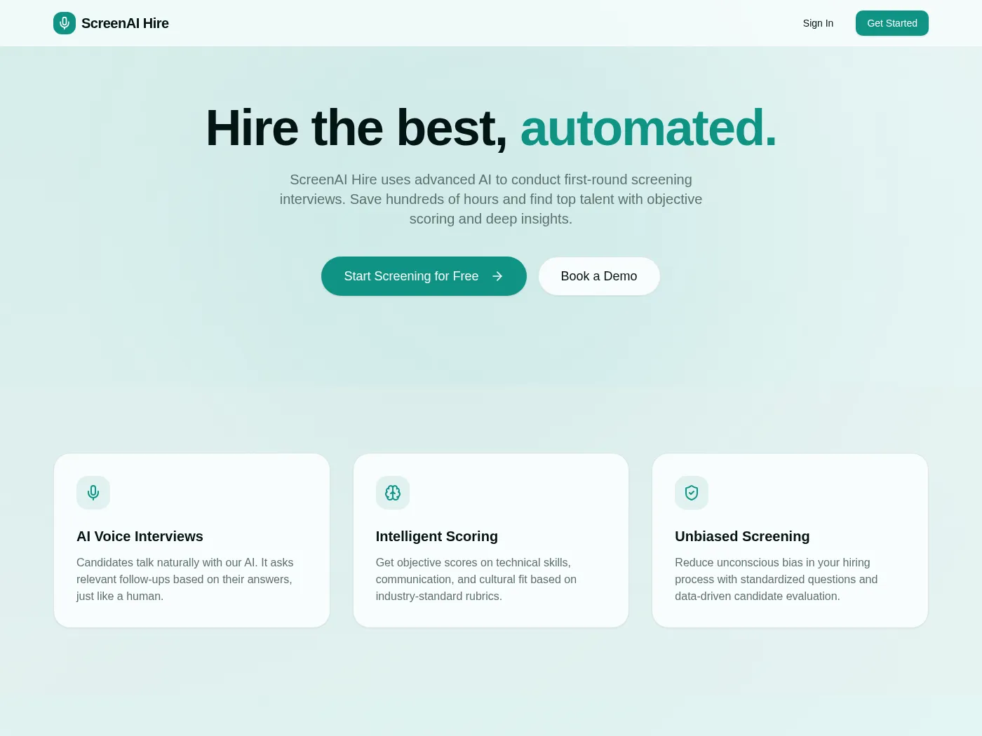 ScreenAI Hire