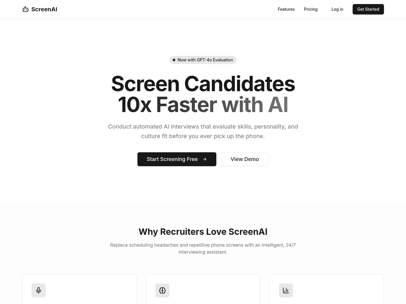 ScreenAI Interviews