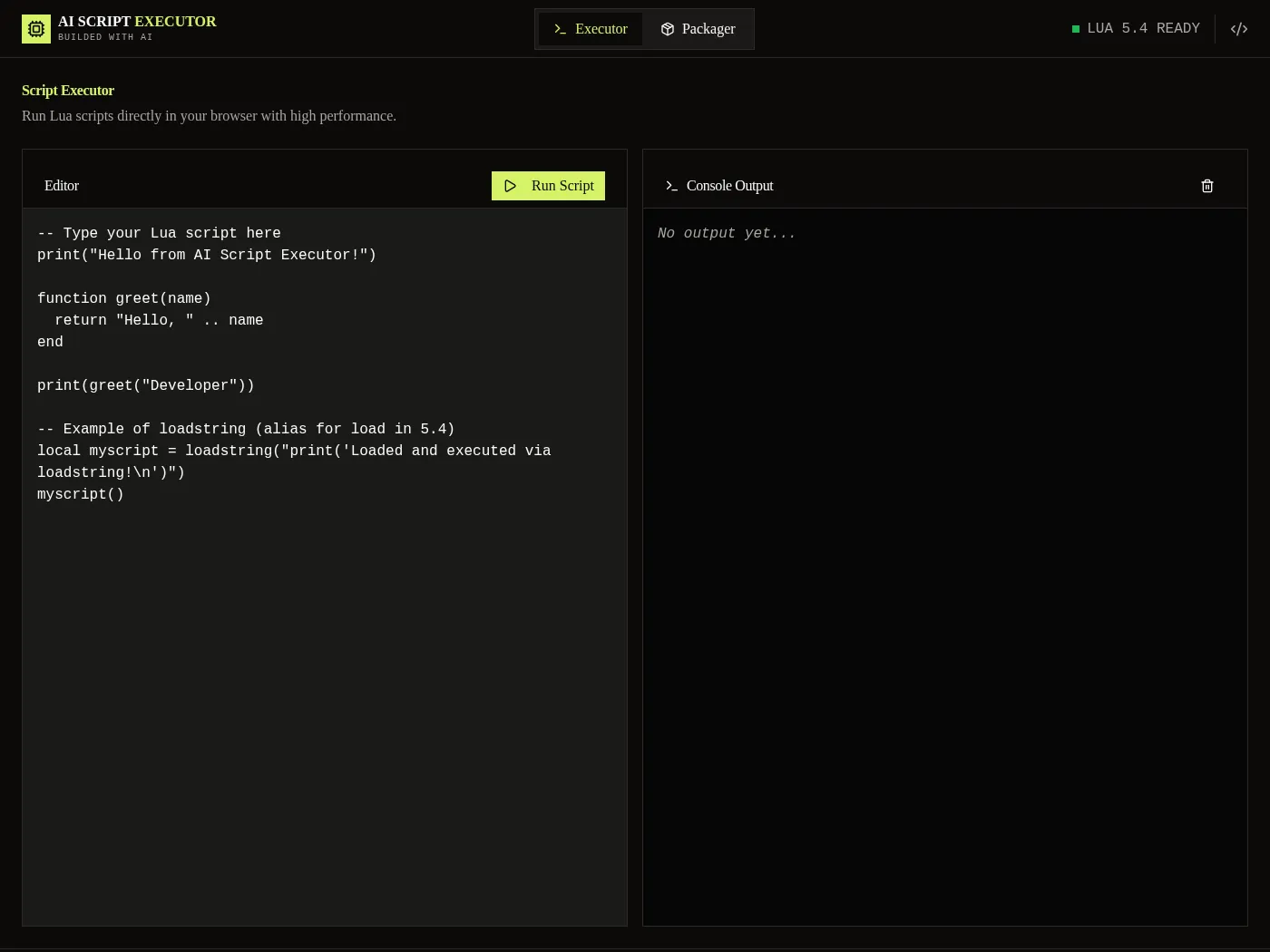 AI Script Executor