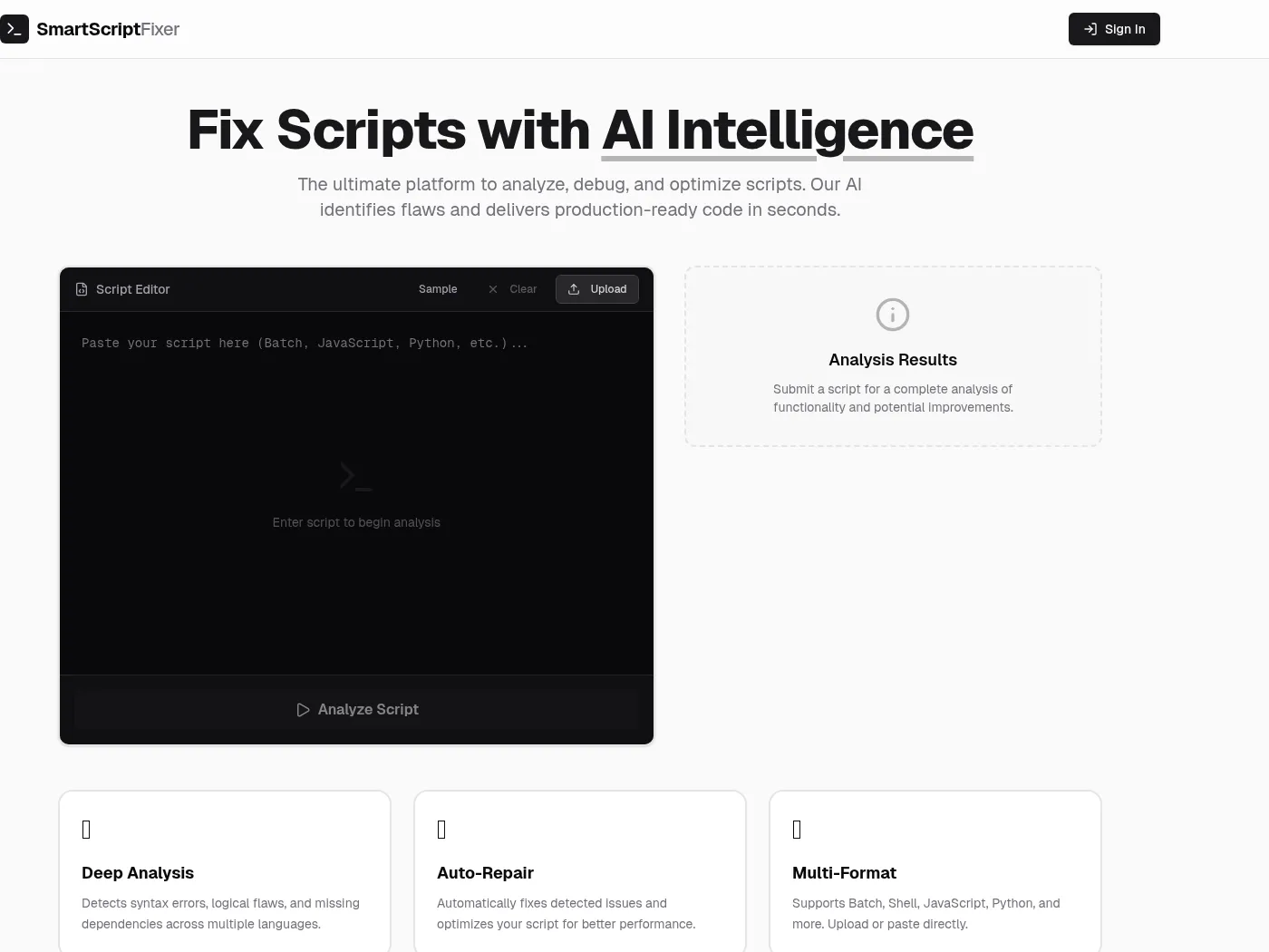 Smart Script Fixer