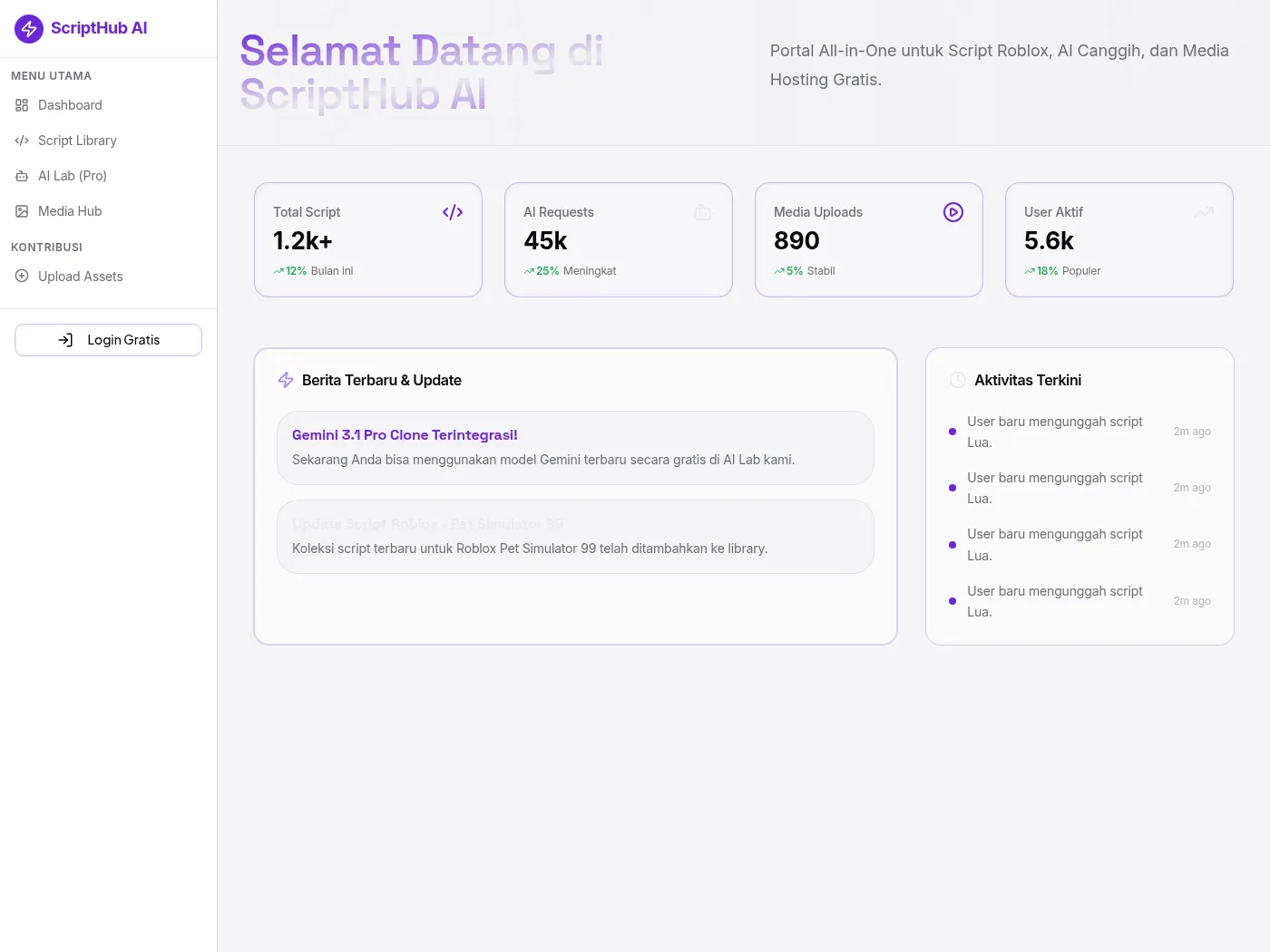 ScriptHub AI Portal